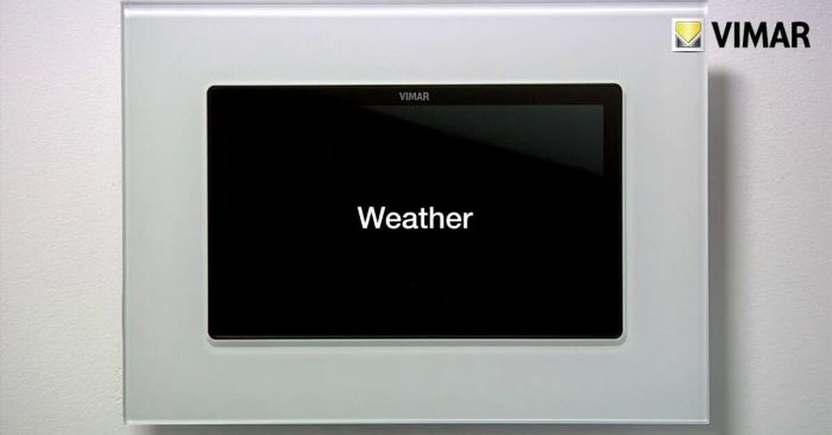'Weather' function - Vimar