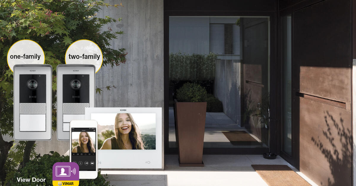 Vimar’s IP over 2 wires video door entry kits deliver performance