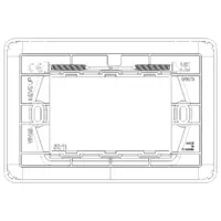 IP55 cover 3M +screws white - 09913.01