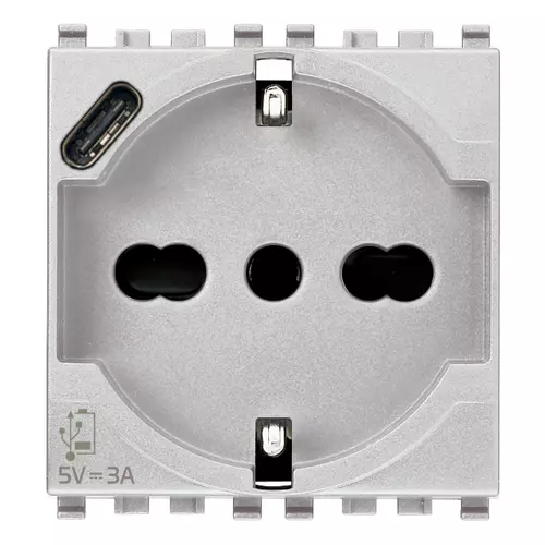 2P+E 16A Universal+USB-C outlet Next - 20210.USB.N