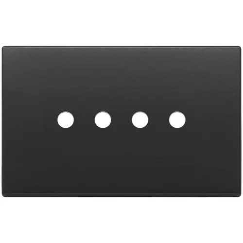 Plate 4Mx4 Tondo anthracite grey - 22684.RN.4.03