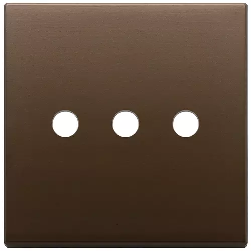 Plate 3Mx3 BS Tondo brushed dark bronze - 22685.RN.3.12