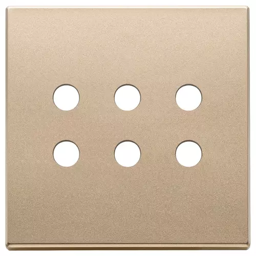 Plate 3Mx6 BS Tondo satin gold - 22695.RN.88