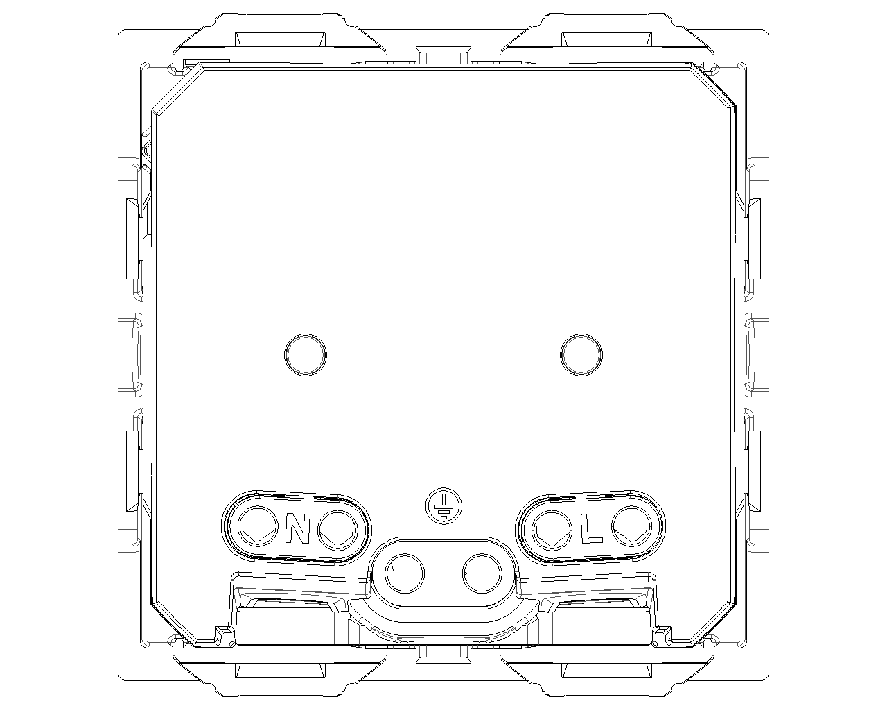 Prise SICURY 2P+T 16A DE+USBC 18W blanc - 09208.USB