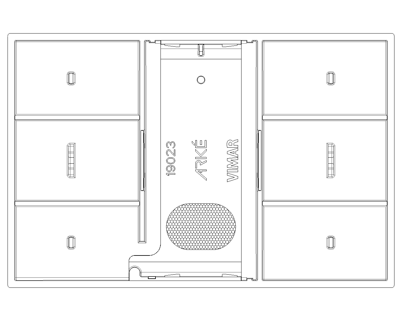 Tasto 3M bianco - 19023.1.B
