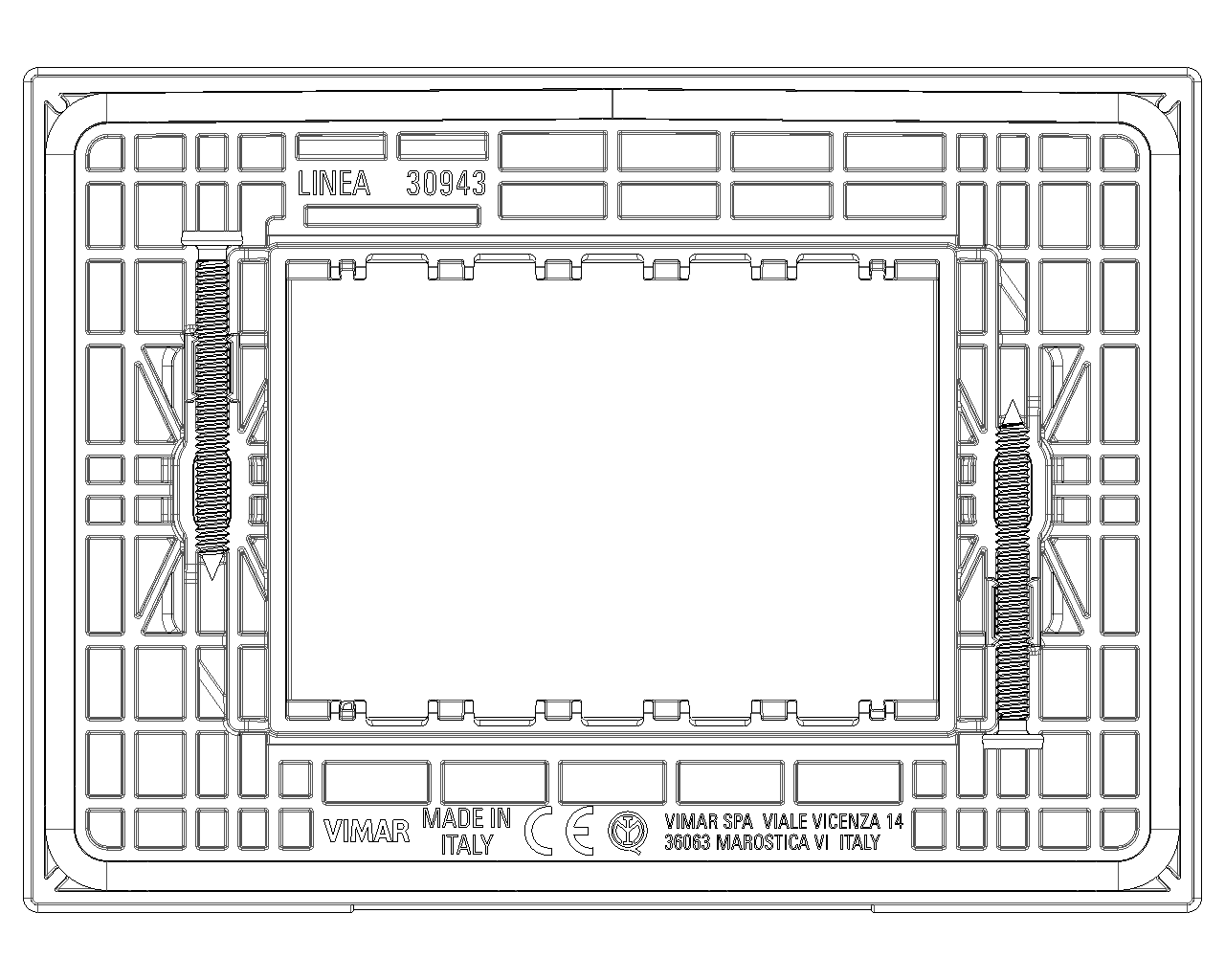 IP55 cover 3M +screws black - 30943.02