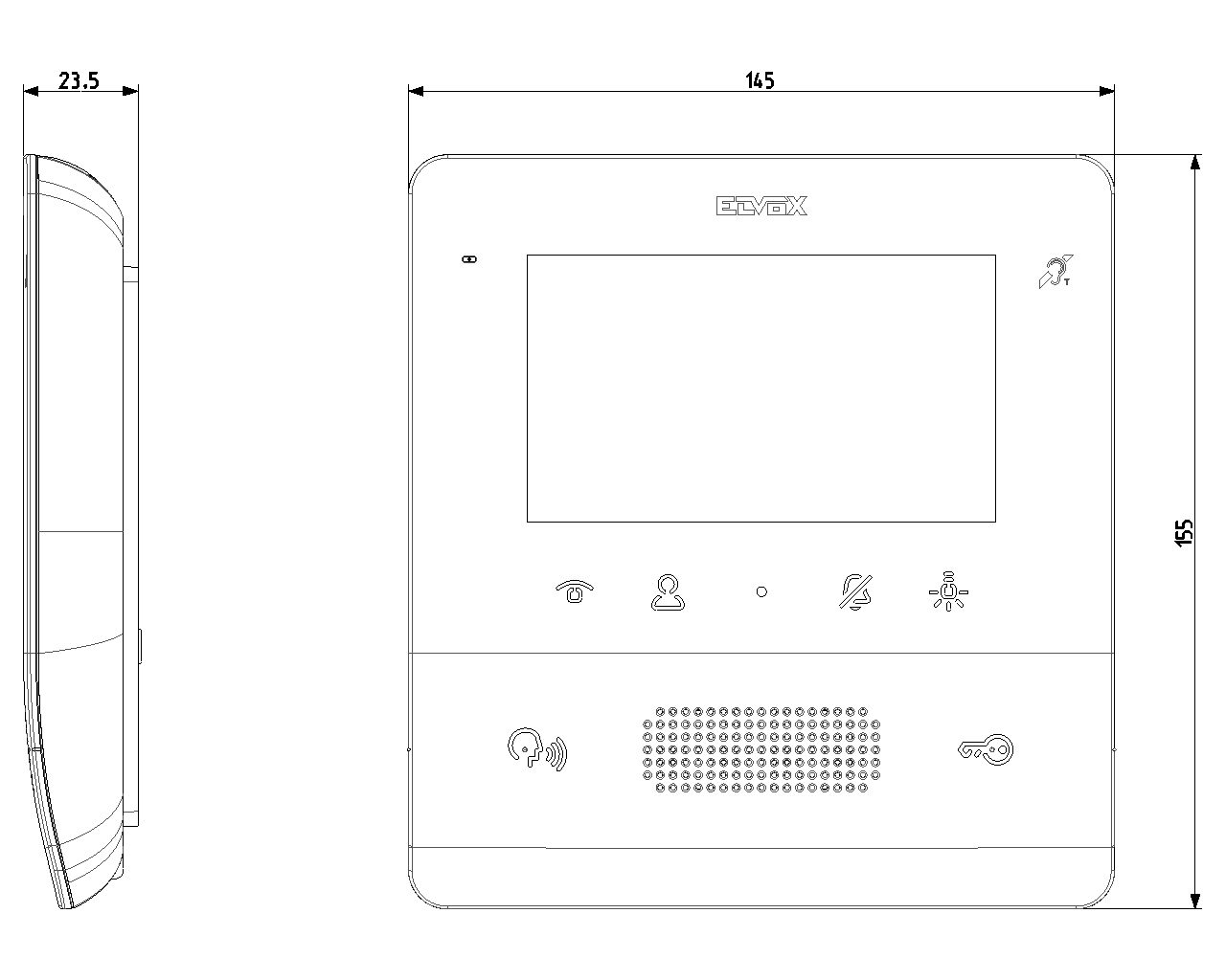 Videocitofono TabFree4,3 2F+vivav.bianco - 7558