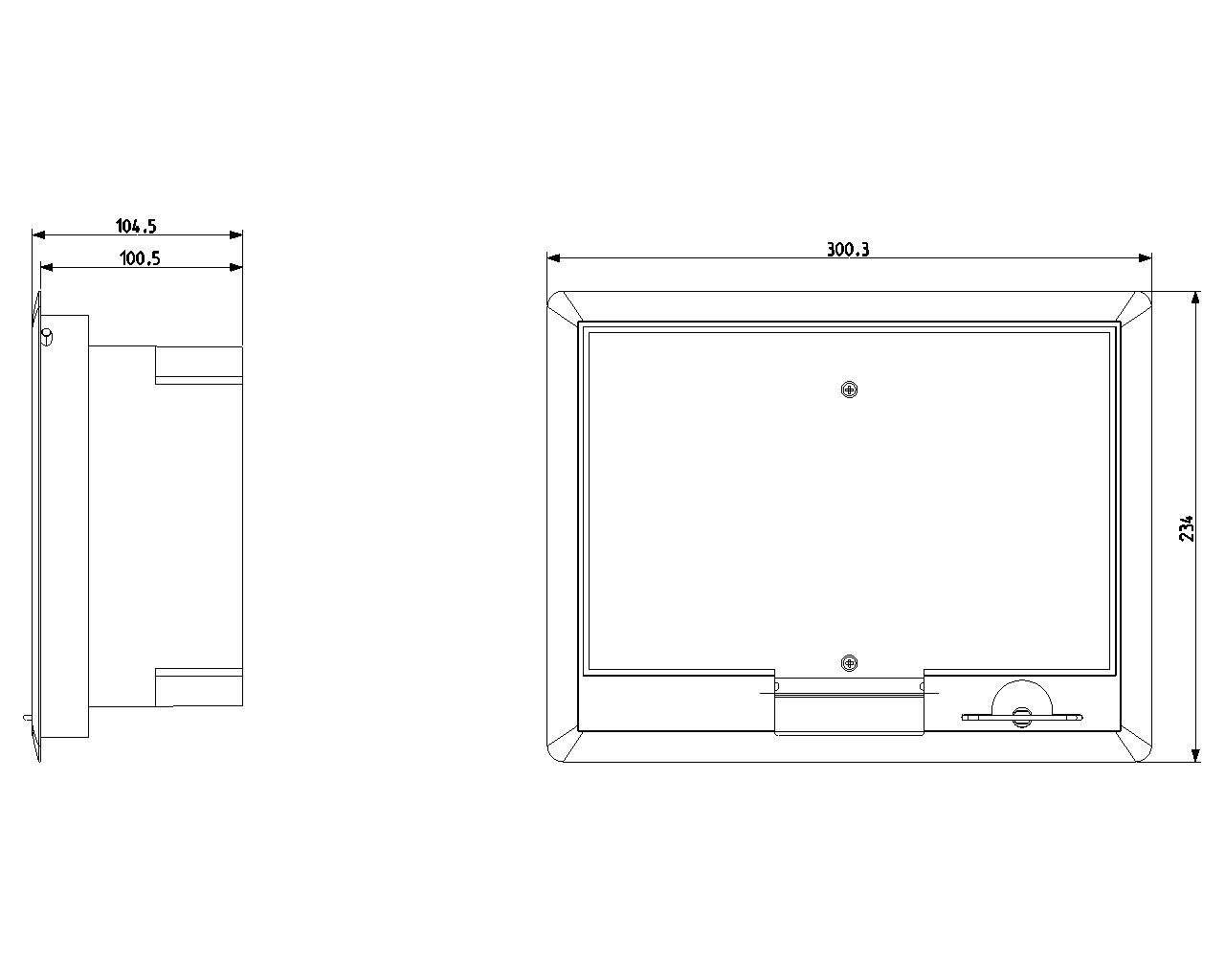 Retractable turret 12M hollow cover - V54412