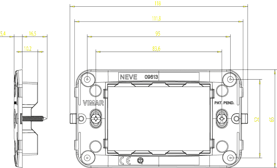 Product Catalogue - For rectangular boxes: Frame 3M +screws - 09613 ...