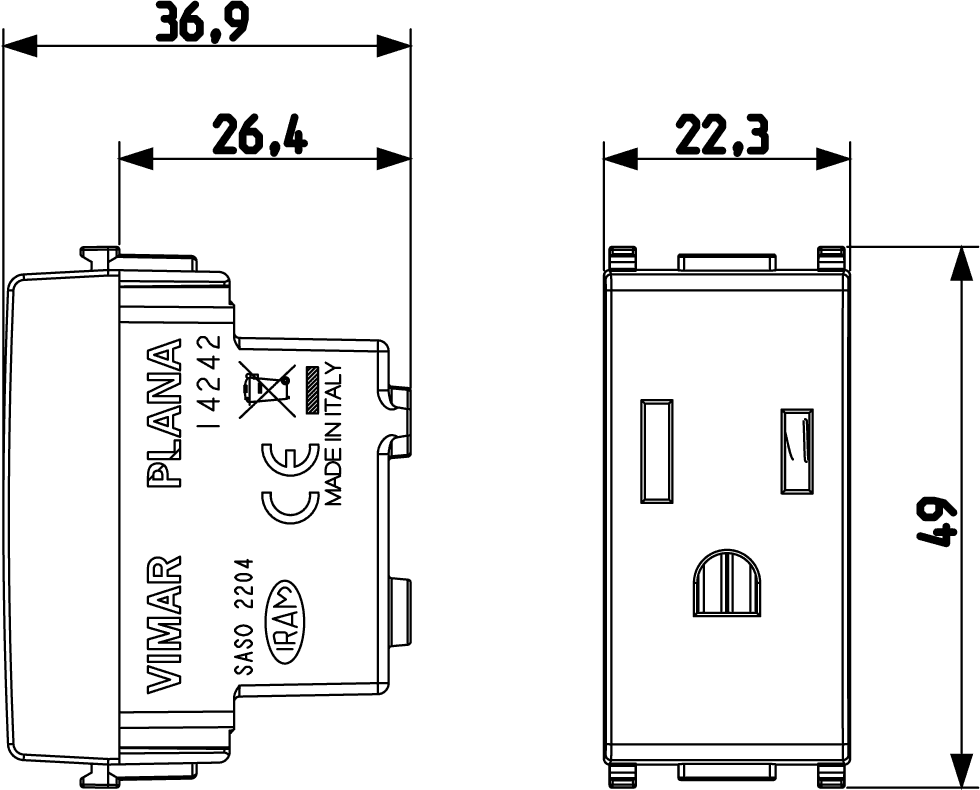Product Catalogue - Other standards socket outlets: 2P+E 15A 127V USA ...