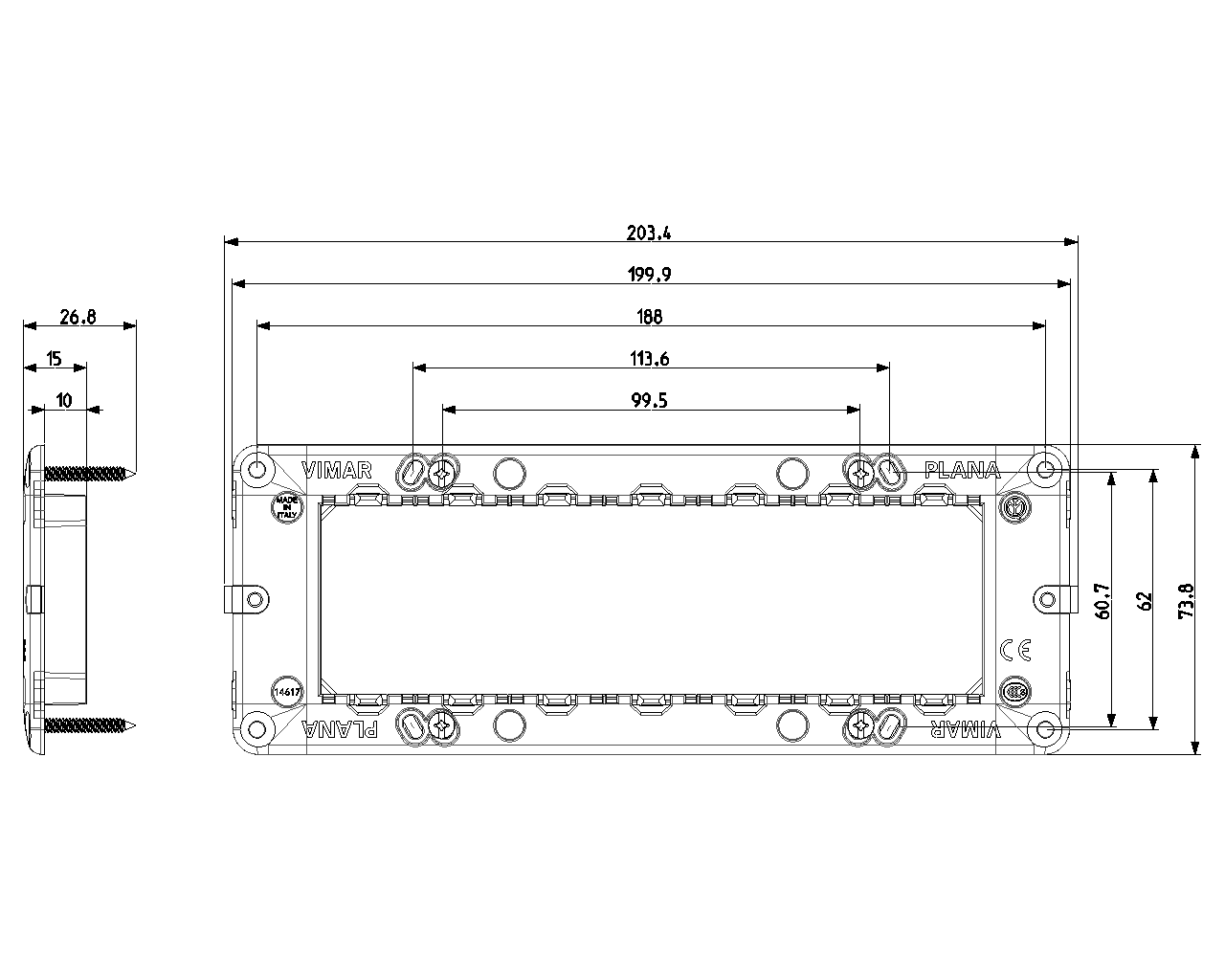 Product Catalogue - For rectangular boxes: Frame 7M +screws - 14617 ...