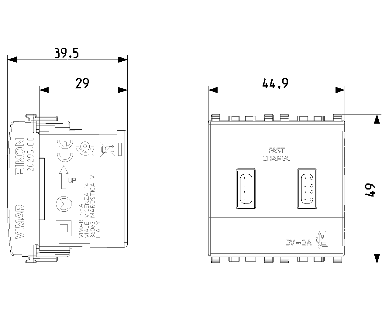 Product Catalogue - USB power units: C+C-USB supply unit 5V 3A 2M white ...