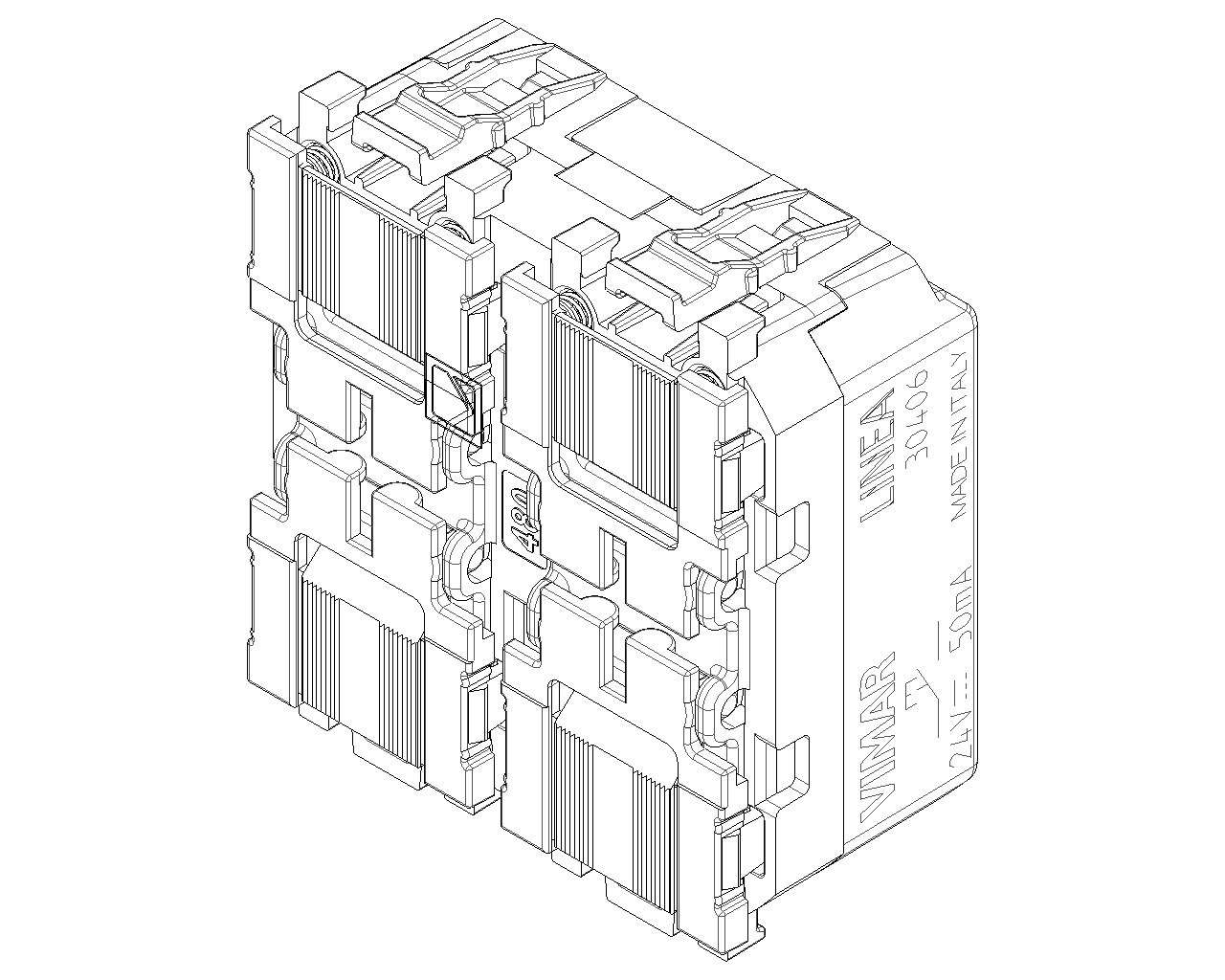 1P NO 24V 4-button device 2M - 30406