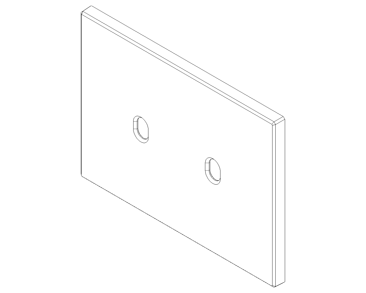 Plate 3Mx2 Vintage brushed dark bronze - 22673.2.12