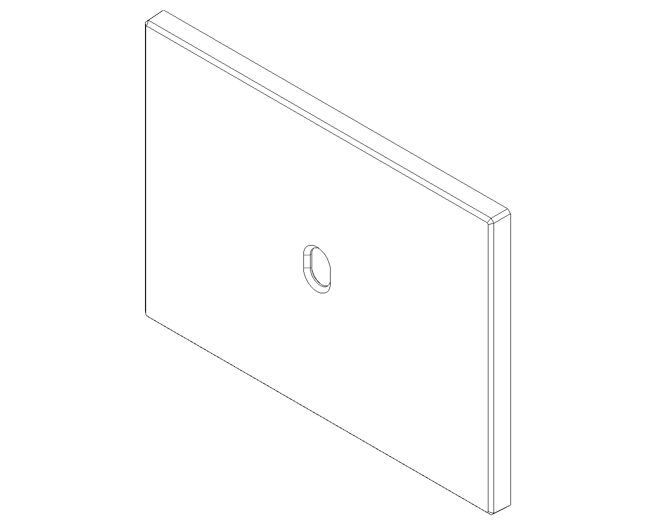 Plate 3Mx1 Vintage brushed nickel - 22673.1.11