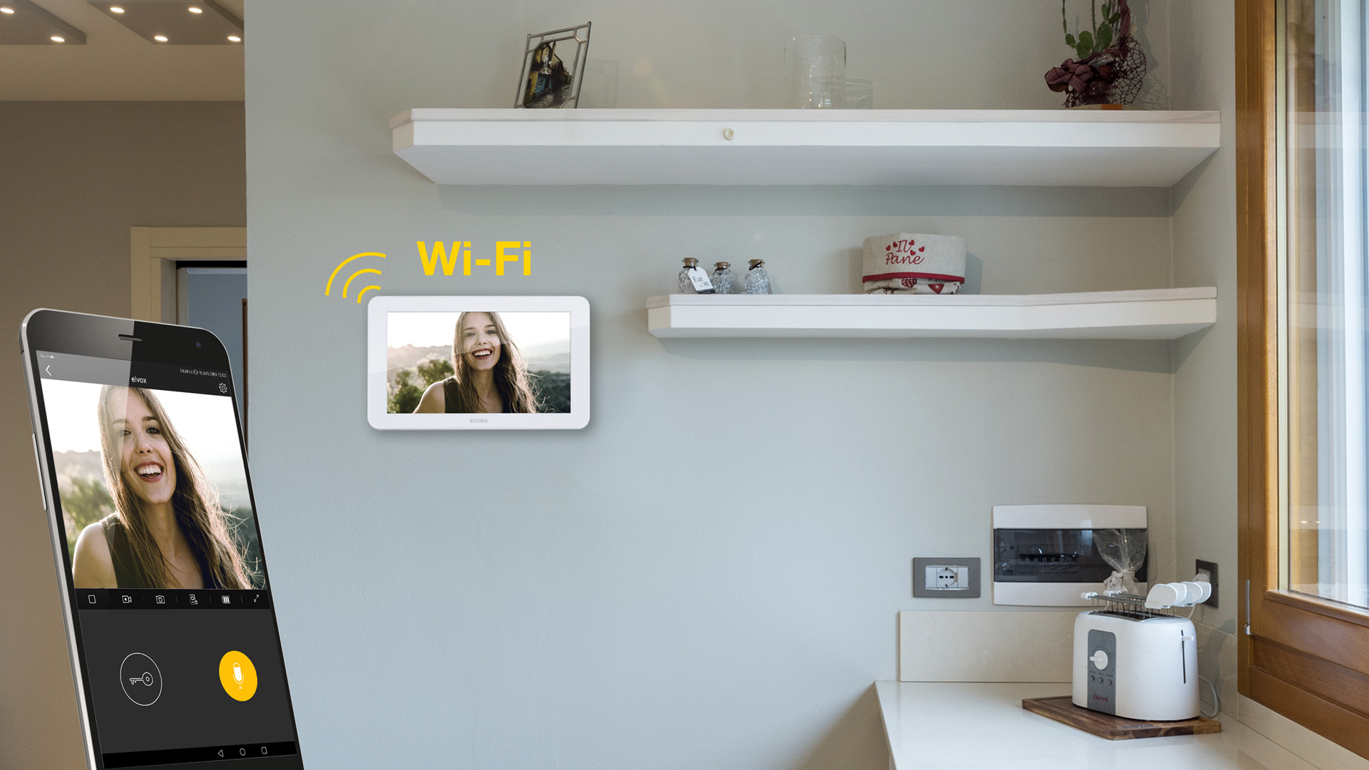 KIT Video 7in TS WiFi 1F alim. DIN - K40955 KIT Video 7in TS WiFi 1F alim. DIN - K40955