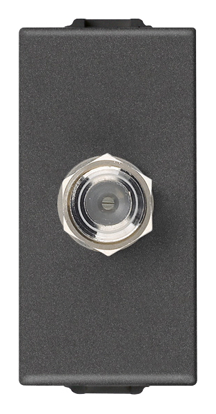 F-type TV outlet carbon matt - 09318.CM