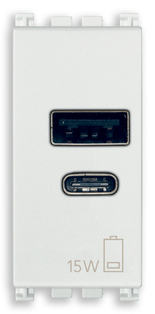 A+C-USB power unit 15W 5V 1M white - 19292.AC.15.B