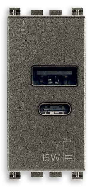 A+C-USB power unit 15W 5V 1M Metal - 19292.AC.15.M