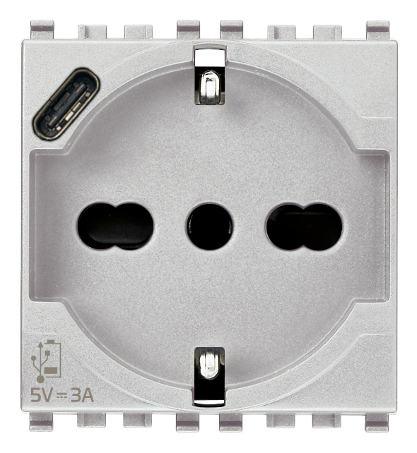 2P+E 16A Universal+USB-C outlet Next - 20210.USB.N