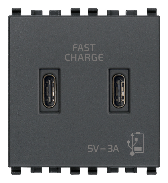 C+C-USB supply unit 15W 3A 5V 2M grey - 20295.CC
