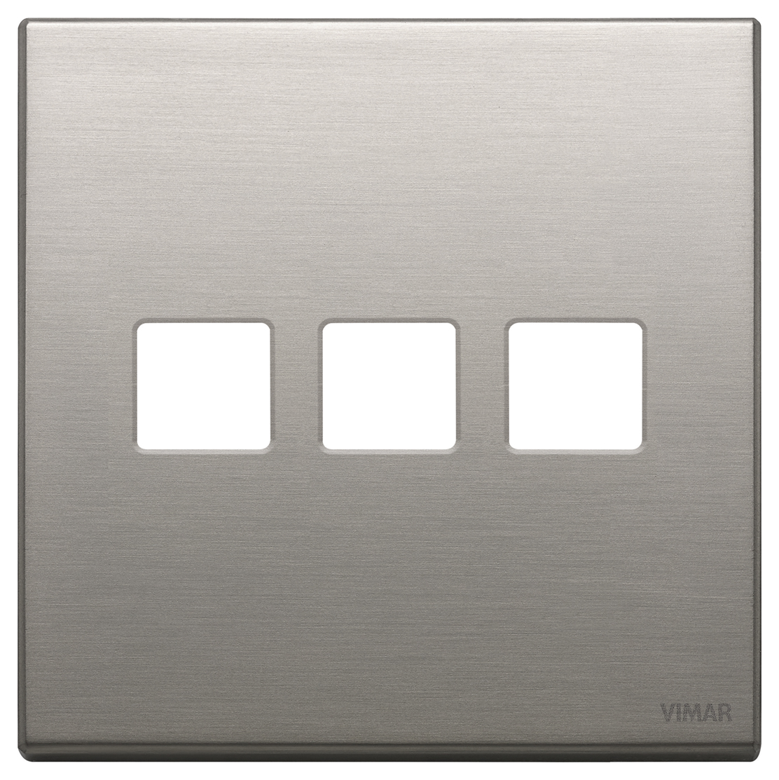 Plate 3Mx3 BS Flat brushed nickel - 22685.3.11