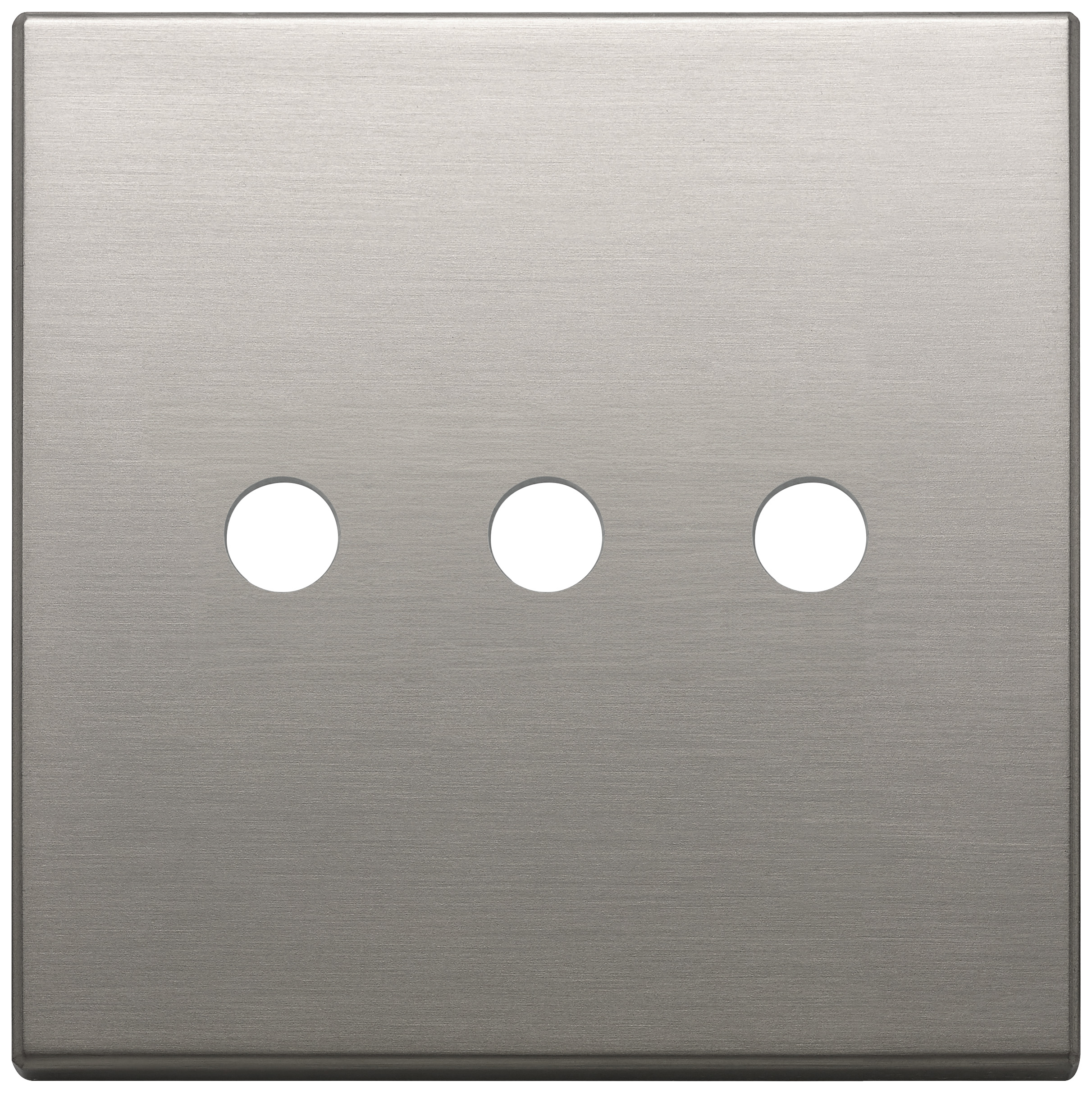 Plate 3Mx3 BS Tondo brushed nickel - 22685.RN.3.11