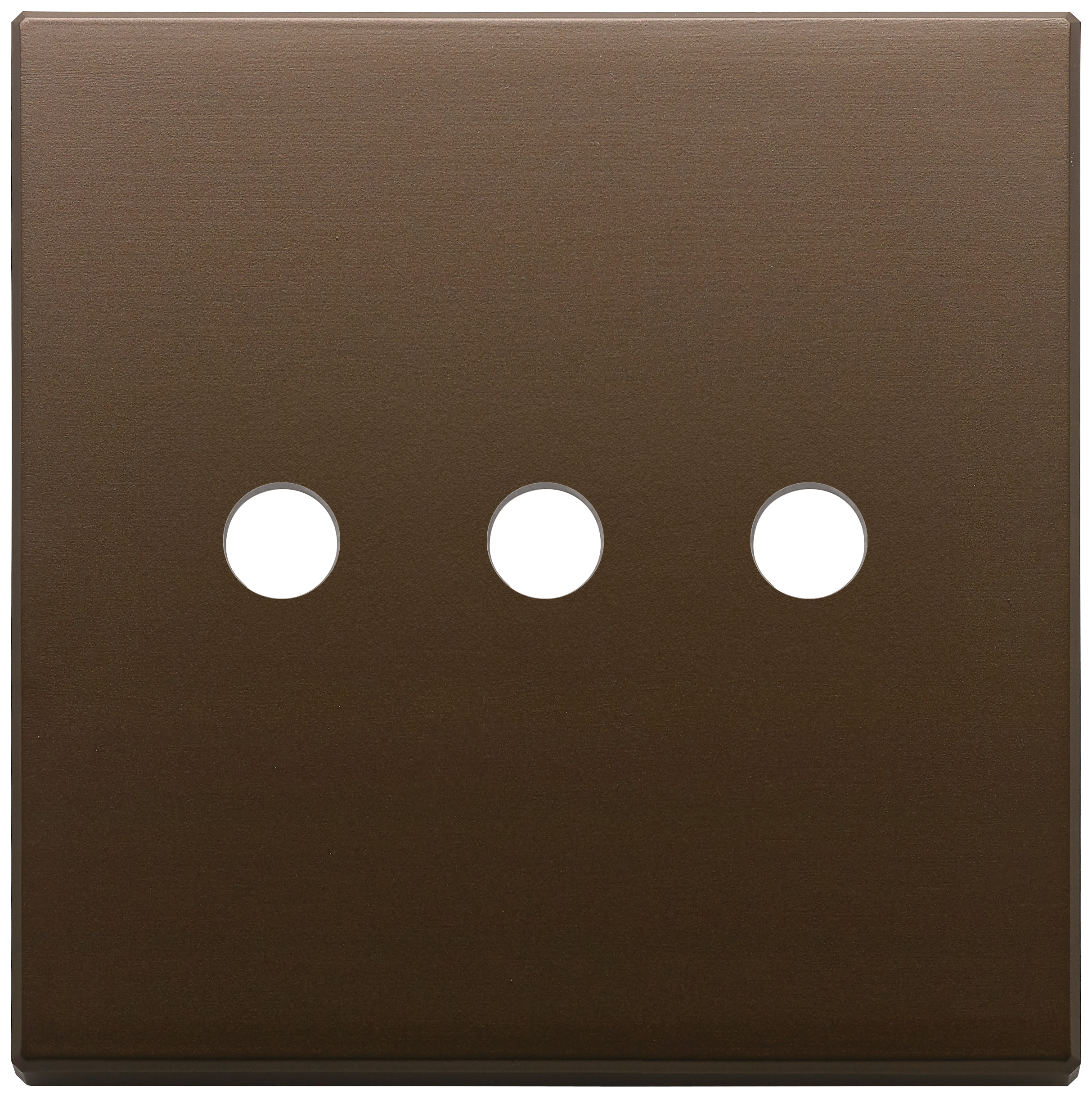 Plate 3Mx3 BS Tondo brushed dark bronze - 22685.RN.3.12