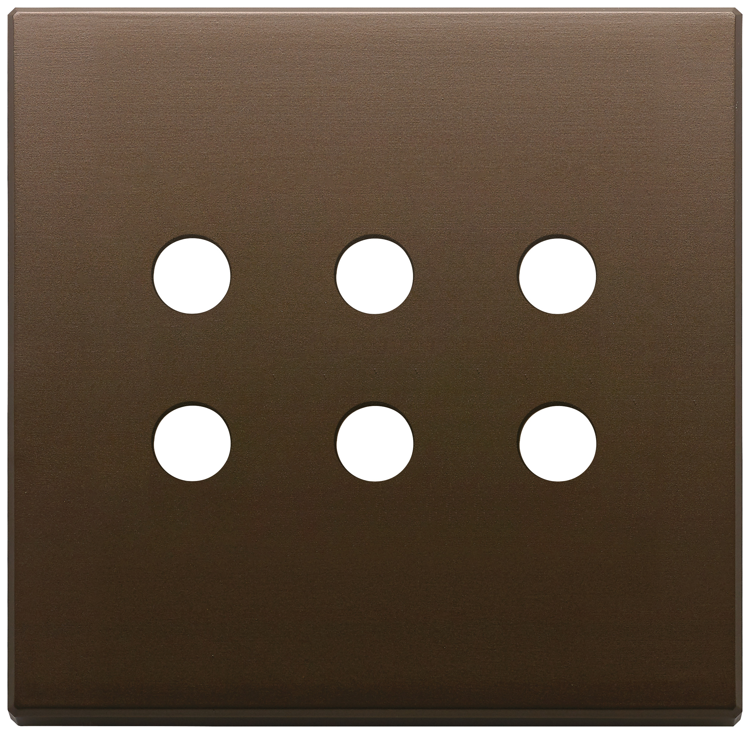 Plate 3Mx6 BS Tondo brushed dark bronze - 22695.RN.12