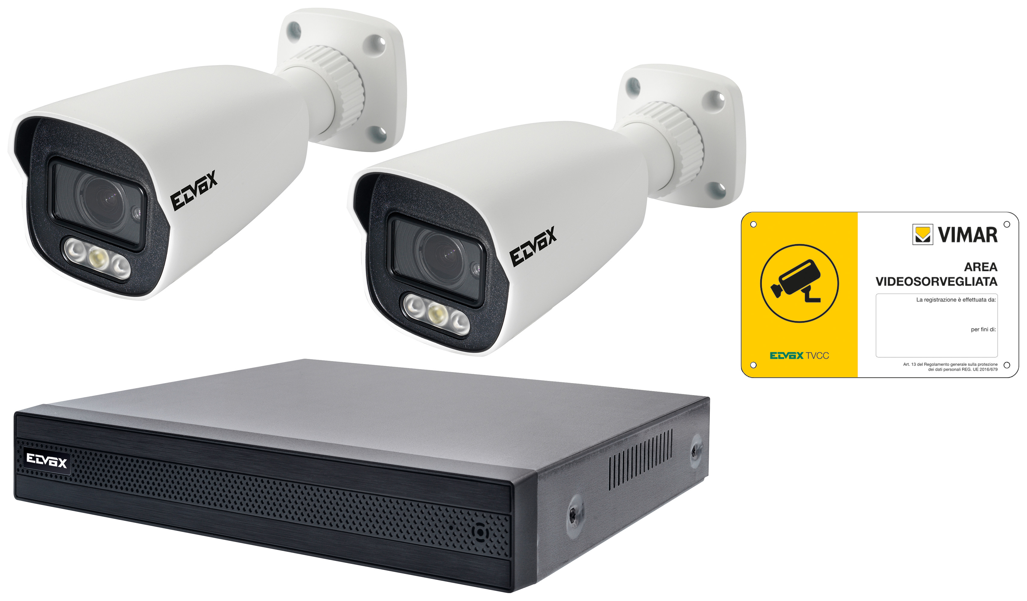 Kit IP 8CH PoE 4 Mpx VF Color - 46KIT.2812DC