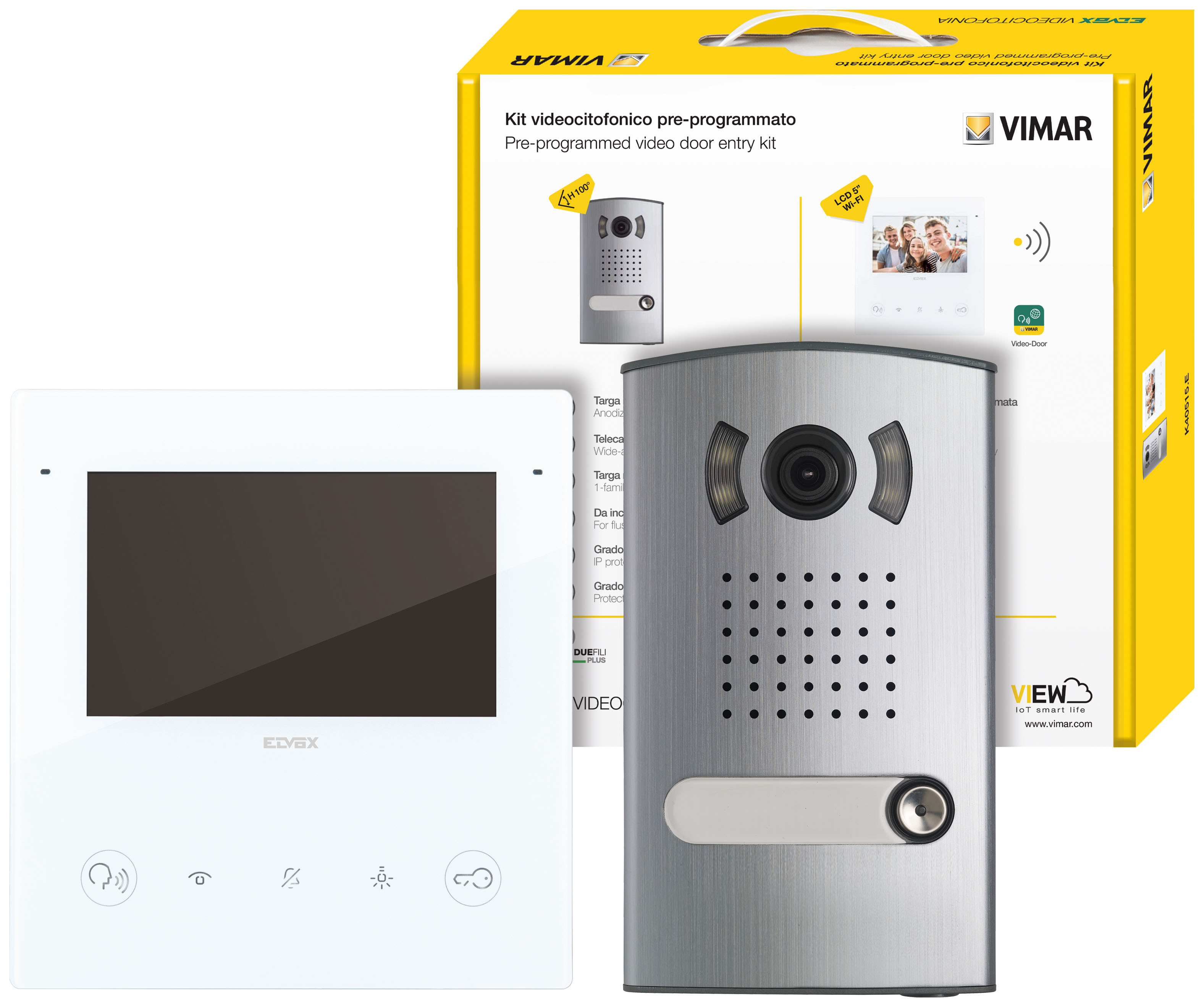 Catalogue Produits - Série TAB: Kit portier-vidéo 1F Tab5SUp Wi-Fi+1300E - K40515.E - ELVOX Door ...